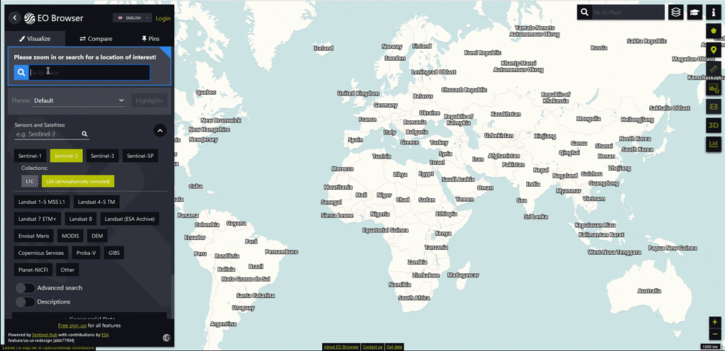 EO Browser: Collecting feedback for UX/UI-Redesign - News - Forum ...