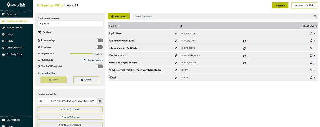 Problems with API configuration - Apps / Services - Forum@Sentinel Hub